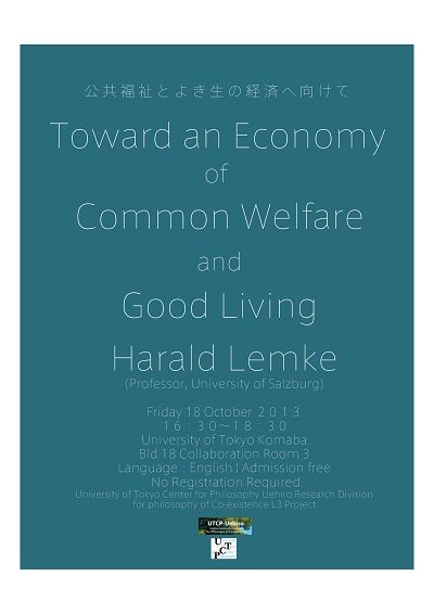 "Toward an Economy of Common Welfare and Good Living" - Harald Lemke